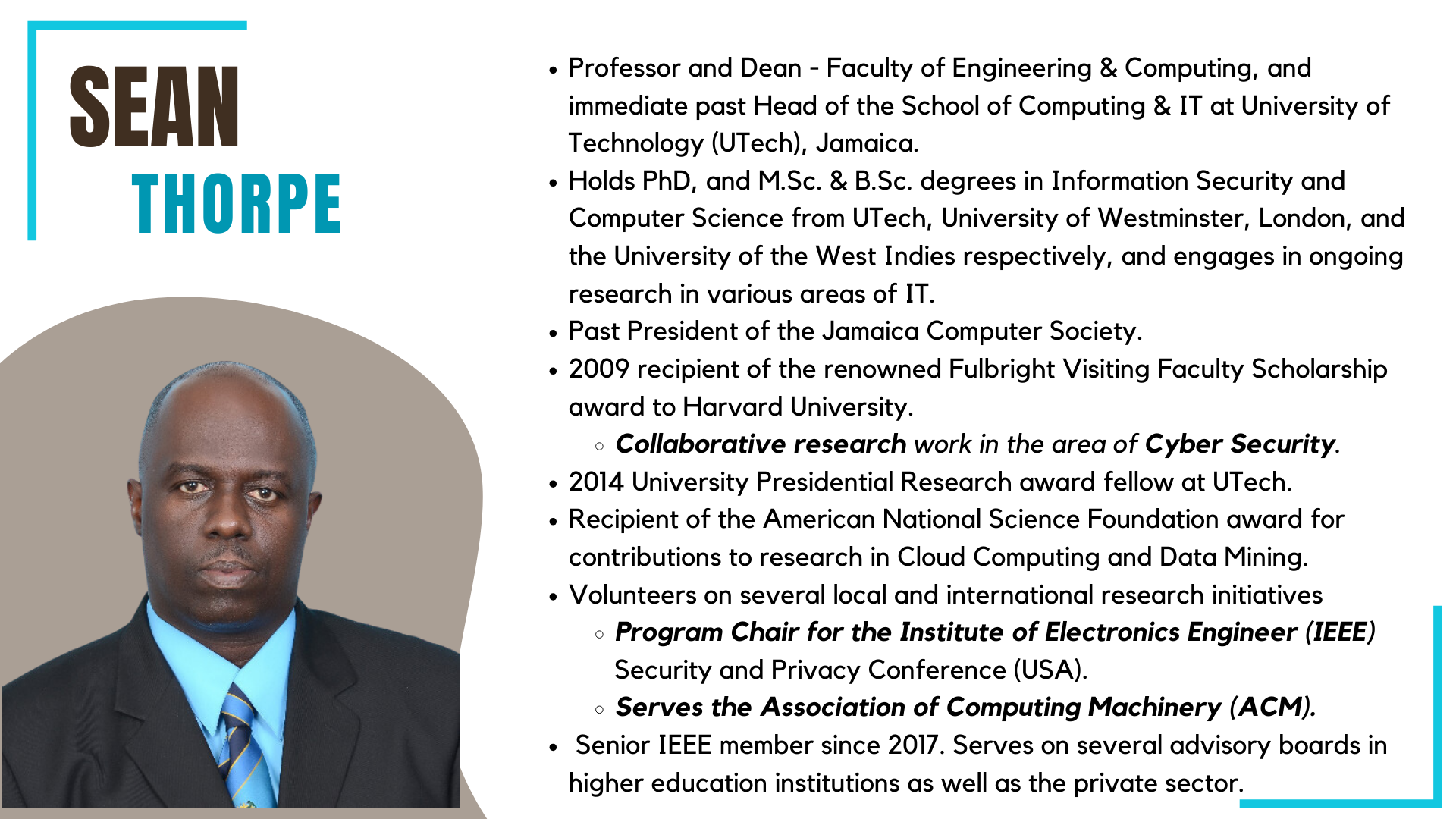 Sean Thorpe - Presenter at OUR's Upcoming Artificial Intelligence 2-Day ...